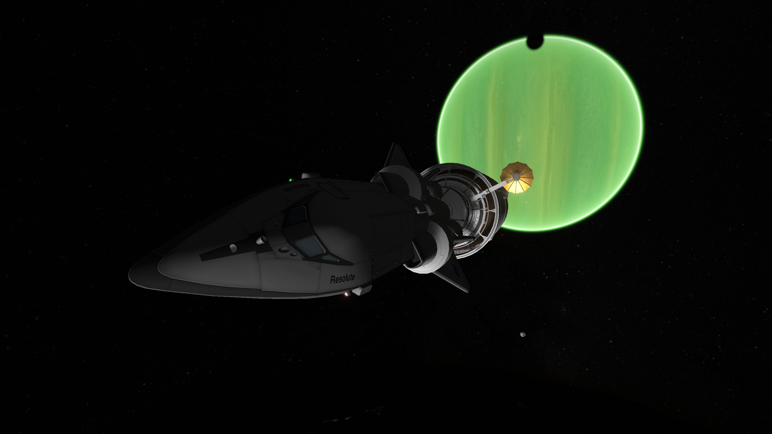 Year 23, Day 202 (2nd Laythe Spaceplane Resolute Arrives at Jool ...